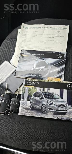 White Opel Meriva 2016 in Riga, with an engine capacity of 1.60 L and mileage of 200 thousand km for 3900 €, photo 11 on AUTOMOTO.COM.LV