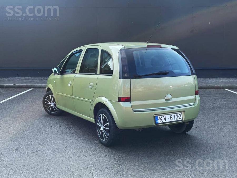 Yellow Opel Meriva 2006 in Riga, with an engine capacity of 1.30 L and mileage of 201 thousand km for 870 €, photo 6 on AUTOMOTO.COM.LV