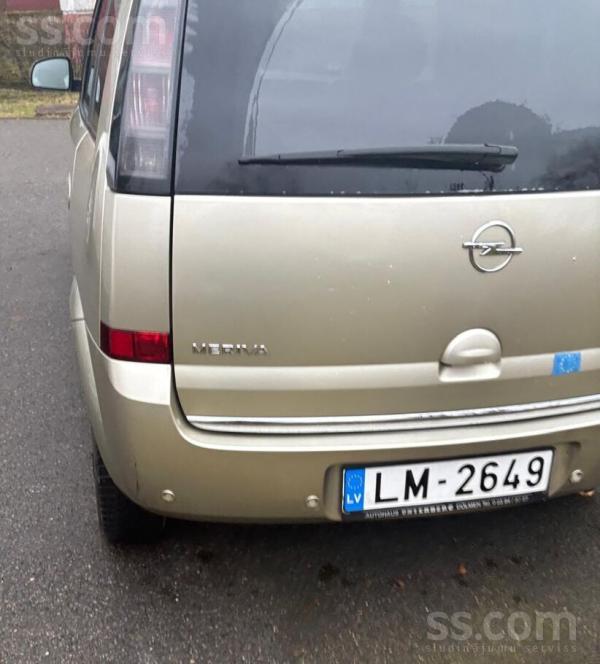 Yellow Opel Meriva 2007 in Riga, with an engine capacity of 1.60 L and mileage of 254 thousand km for 1000 €, photo 2 on AUTOMOTO.COM.LV
