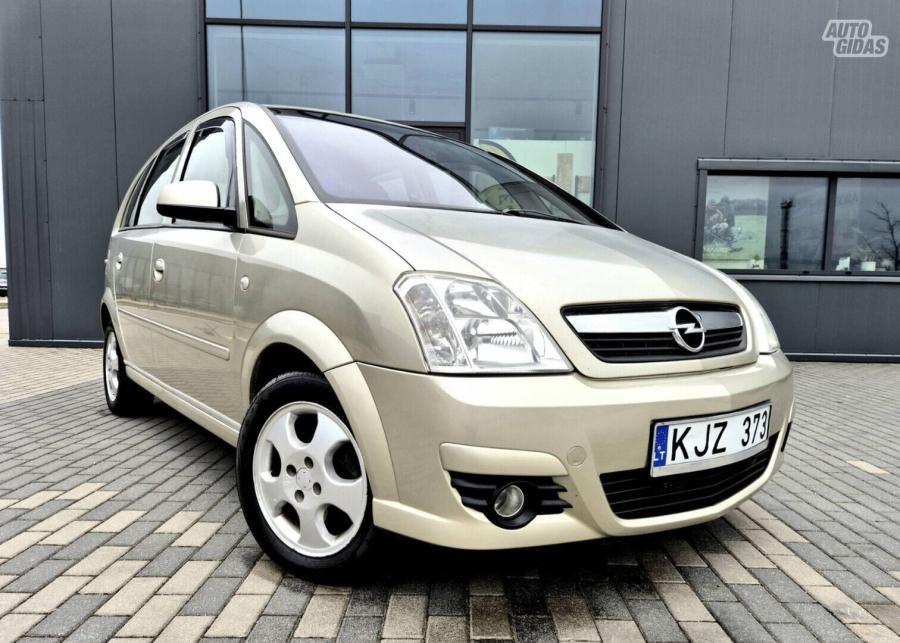 Yellow Opel Meriva 2008 in Siauliai, with an engine capacity of 1.60 L and mileage of 190 thousand km for 2250 €, photo 1 on AUTOMOTO.COM.LV