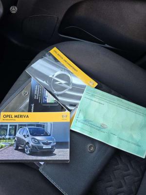 Yellow Opel Meriva 2013 in Utena, with an engine capacity of 1.69 L and mileage of 169 thousand km for 3750 €, photo 25 on AUTOMOTO.COM.LV