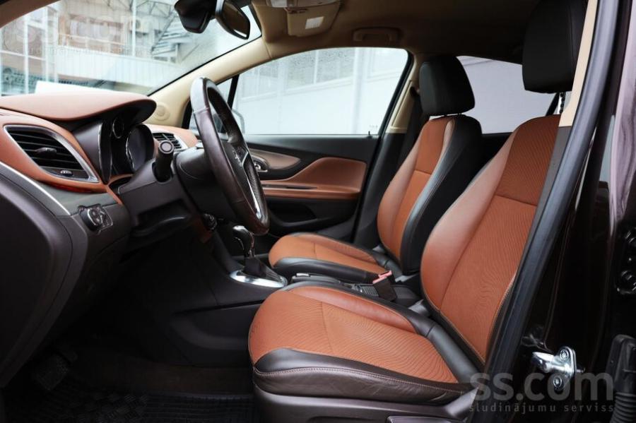Black Opel Mokka 2013 in Riga, with an engine capacity of 1.40 L and mileage of 0 thousand km for 7995 €, photo 8 on AUTOMOTO.COM.LV