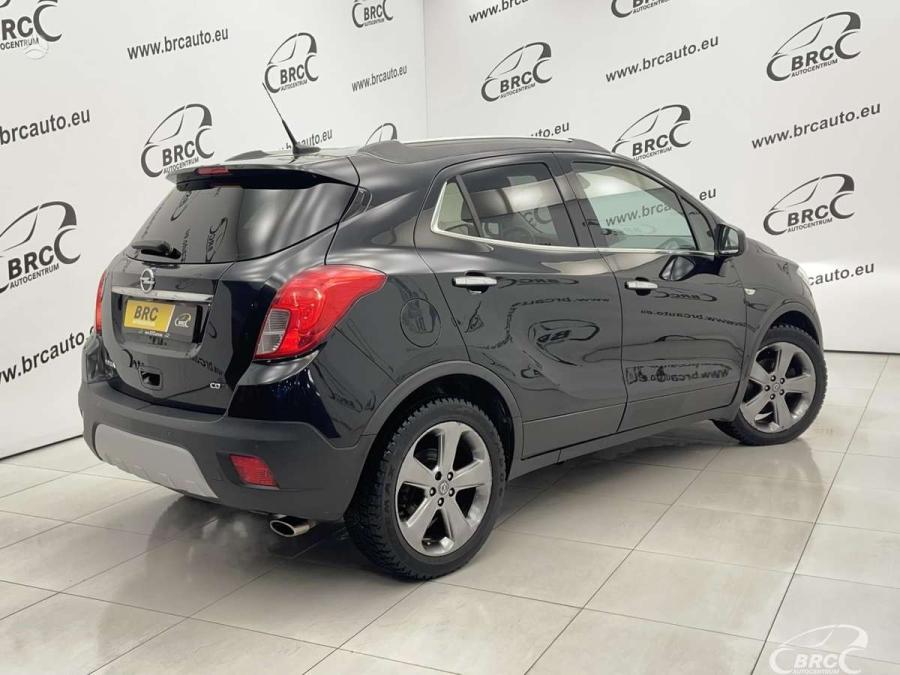 Black Opel Mokka 2013 in Vilnius, with an engine capacity of 1.69 L and mileage of 118 thousand km for 5900 €, photo 4 on AUTOMOTO.COM.LV