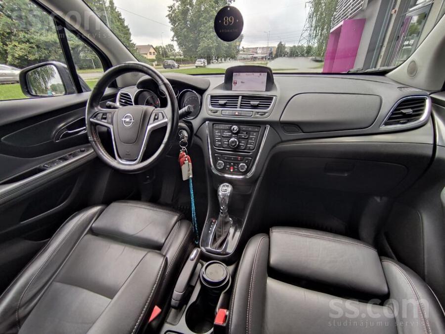 Black Opel Mokka 2013 in Riga, with an engine capacity of 1.70 L and mileage of 241 thousand km for 7290 €, photo 16 on AUTOMOTO.COM.LV