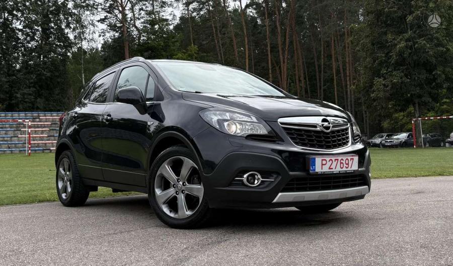 Black Opel Mokka 2013 in Druskininkai, with an engine capacity of 1.69 L and mileage of 179 thousand km for 7350 €, photo 9 on AUTOMOTO.COM.LV