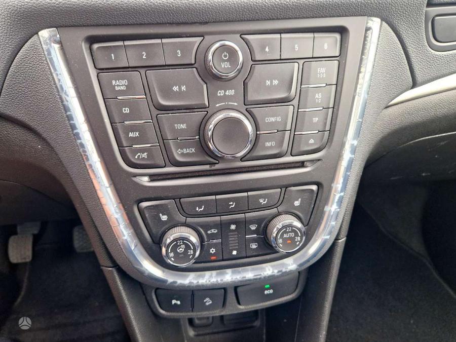 Black Opel Mokka 2013 in Marijampole, with an engine capacity of 1.69 L and mileage of 240 thousand km for 5949 €, photo 14 on AUTOMOTO.COM.LV