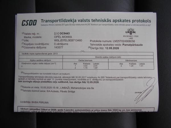 Melns Opel Mokka 2014 Rīga, ar dzinēja tilpumu 1.70 L un nobraukumu 143 tūkst. km par 8950 €, foto 3 vietnē AUTOMOTO.COM.LV