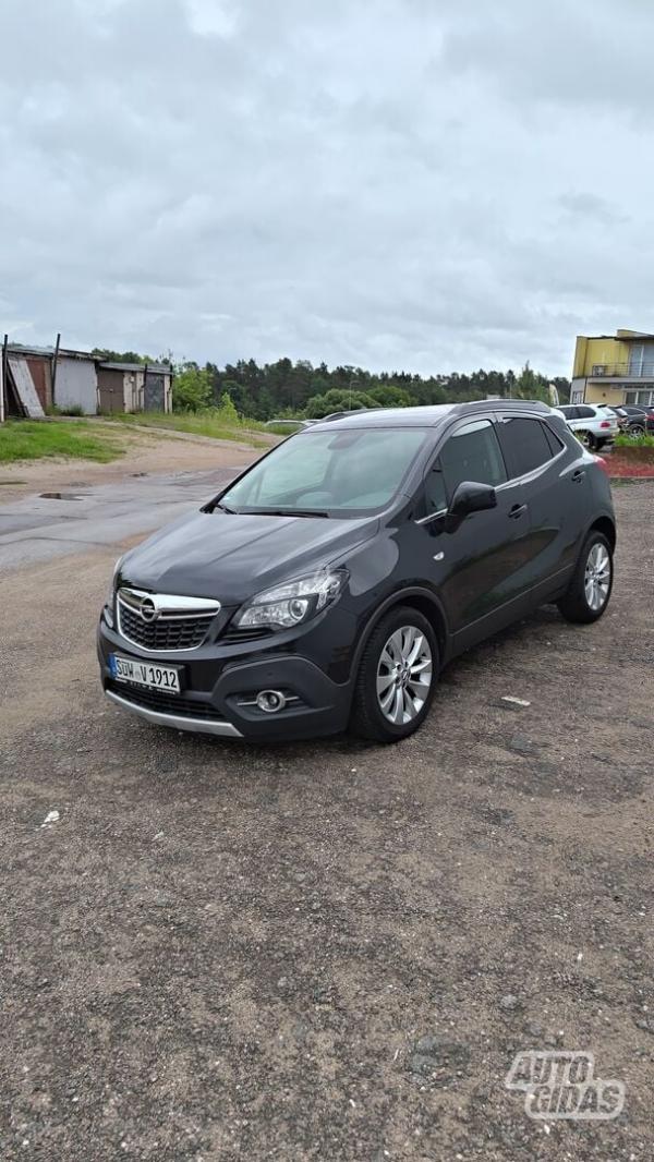 Black Opel Mokka 2015 in Utena, with an engine capacity of 1.60 L and mileage of 141 thousand km for 8200 €, photo 1 on AUTOMOTO.COM.LV