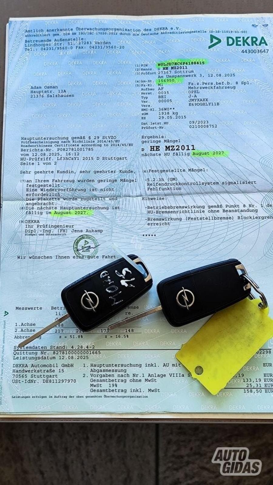 Черный Опель Mokka 2015 в Рамучяй, объемом двигателя 1.60 л и пробегом 158 тыс. км за 7450 €, фото 23 на AUTOMOTO.COM.LV