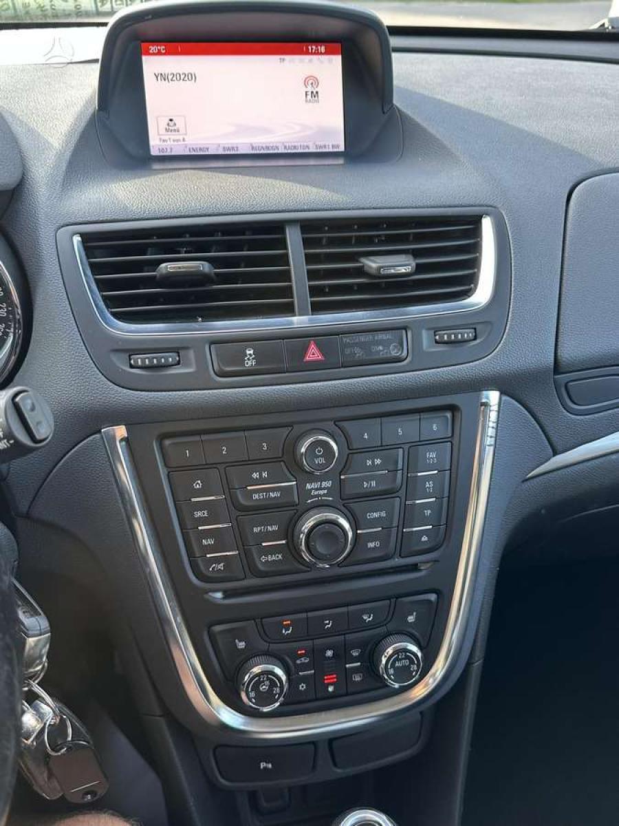 Black Opel Mokka 2015 in Alytus, with an engine capacity of 1.60 L and mileage of 167 thousand km for 7950 €, photo 18 on AUTOMOTO.COM.LV