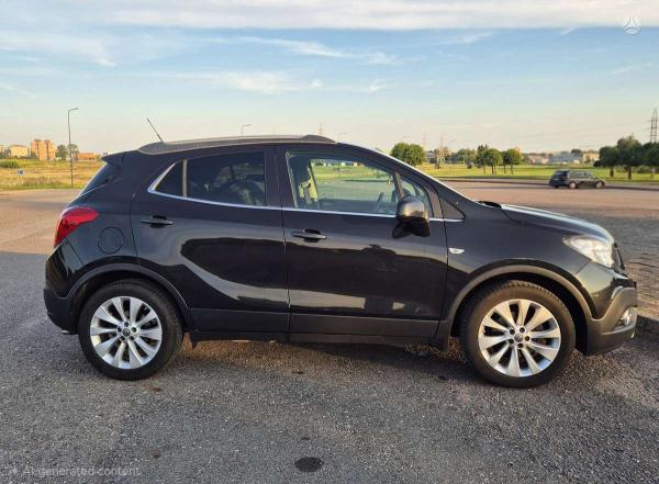 Black Opel Mokka 2016 in Kaunas, with an engine capacity of 1.60 L and mileage of 211 thousand km for 8000 €, photo 4 on AUTOMOTO.COM.LV