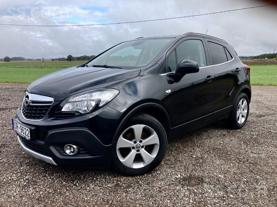 Black Opel Mokka 2016 in Talsi, with an engine capacity of 1.60 L and mileage of 151 thousand km for 8999 €, photo 7 on AUTOMOTO.COM.LV