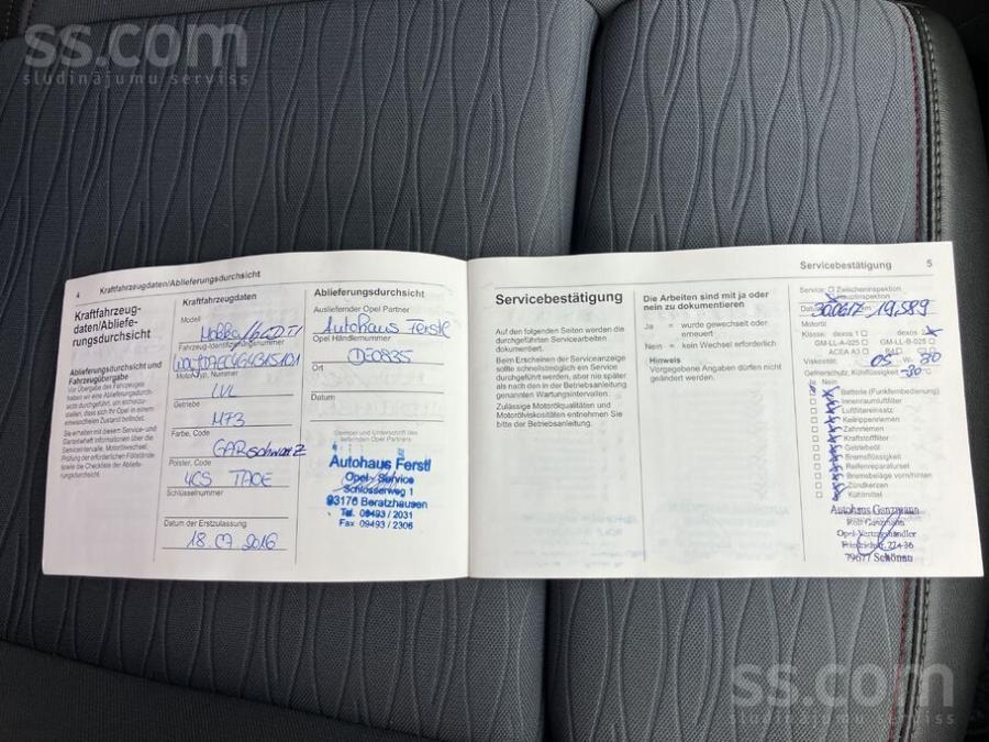 Black Opel Mokka 2016 in Talsi, with an engine capacity of 1.60 L and mileage of 151 thousand km for 8999 €, photo 23 on AUTOMOTO.COM.LV