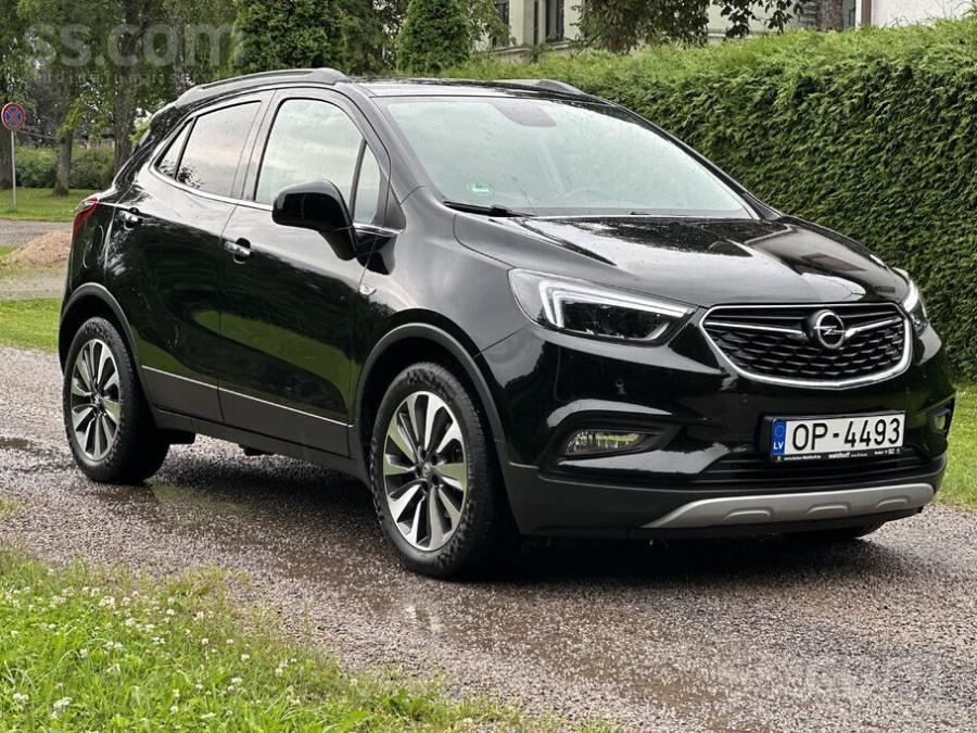 Black Opel Mokka 2017 in Talsi, with an engine capacity of 1.60 L and mileage of 192 thousand km for 10636 €, photo 6 on AUTOMOTO.COM.LV