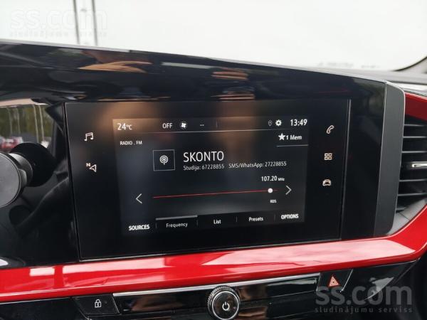 Black Opel Mokka 2022 in Riga, with an engine capacity of 1.20 L and mileage of 81 thousand km for 15900 €, photo 11 on AUTOMOTO.COM.LV