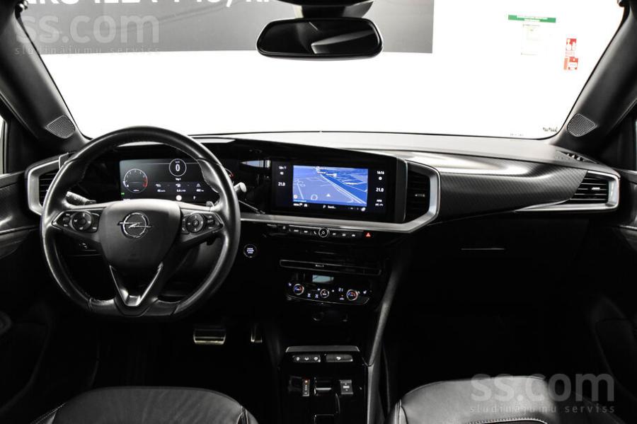 Black Opel Mokka 2022 in Riga, with an engine capacity of 1.20 L and mileage of 24 thousand km for 17990 €, photo 18 on AUTOMOTO.COM.LV