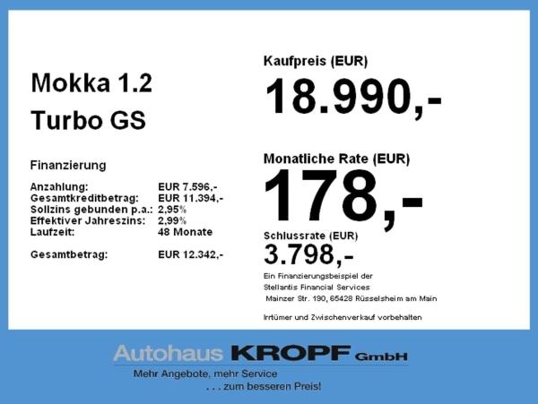Black Opel Mokka 2023 in Kaunas, with an engine capacity of 1.20 L and mileage of 22 thousand km for 21688 €, photo 2 on AUTOMOTO.COM.LV