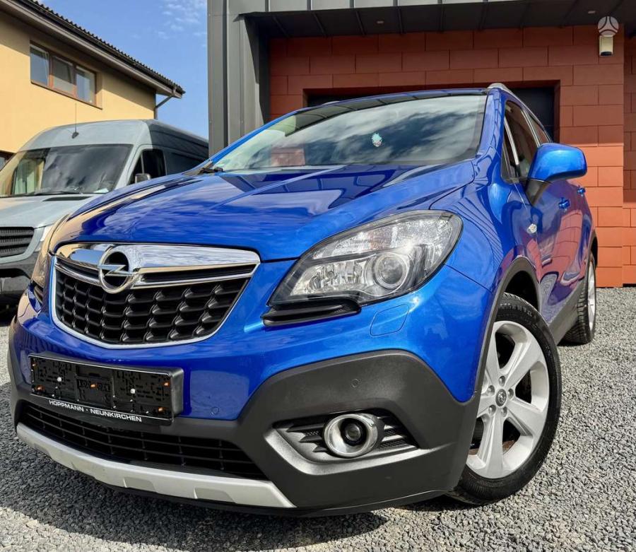 Blue Opel Mokka 2014 in Marijampole, with an engine capacity of 1.40 L and mileage of 175 thousand km for 6999 €, photo 3 on AUTOMOTO.COM.LV