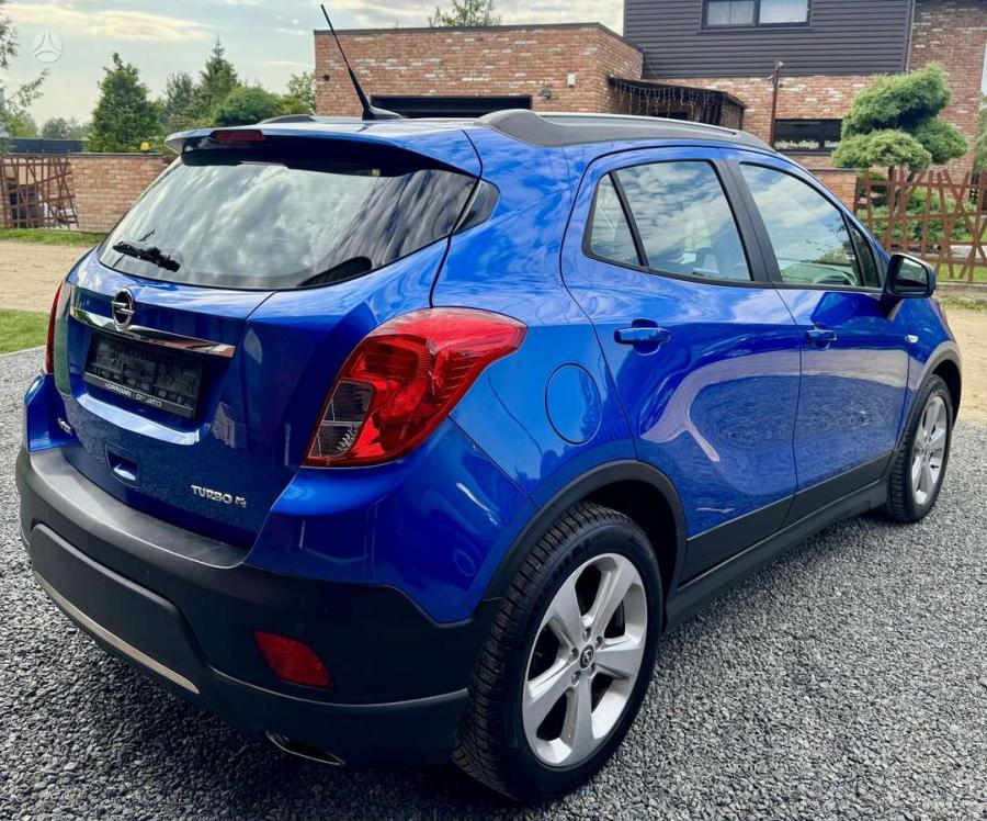 Blue Opel Mokka 2014 in Marijampole, with an engine capacity of 1.40 L and mileage of 175 thousand km for 6999 €, photo 6 on AUTOMOTO.COM.LV
