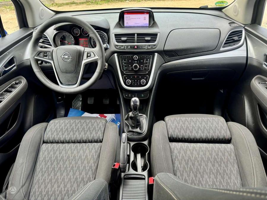 Blue Opel Mokka 2014 in Marijampole, with an engine capacity of 1.40 L and mileage of 175 thousand km for 6999 €, photo 15 on AUTOMOTO.COM.LV