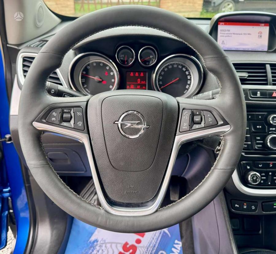 Blue Opel Mokka 2014 in Marijampole, with an engine capacity of 1.40 L and mileage of 175 thousand km for 6999 €, photo 20 on AUTOMOTO.COM.LV