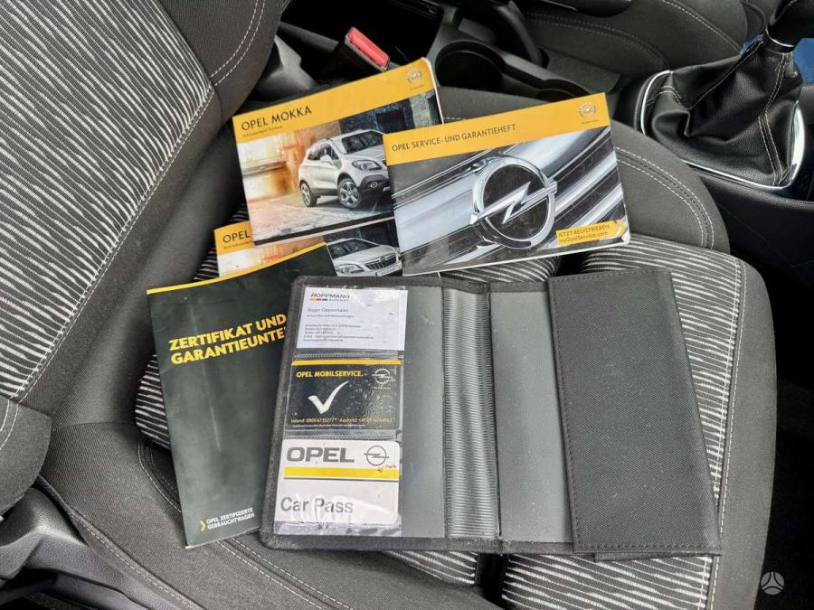 Blue Opel Mokka 2014 in Marijampole, with an engine capacity of 1.40 L and mileage of 175 thousand km for 6999 €, photo 38 on AUTOMOTO.COM.LV