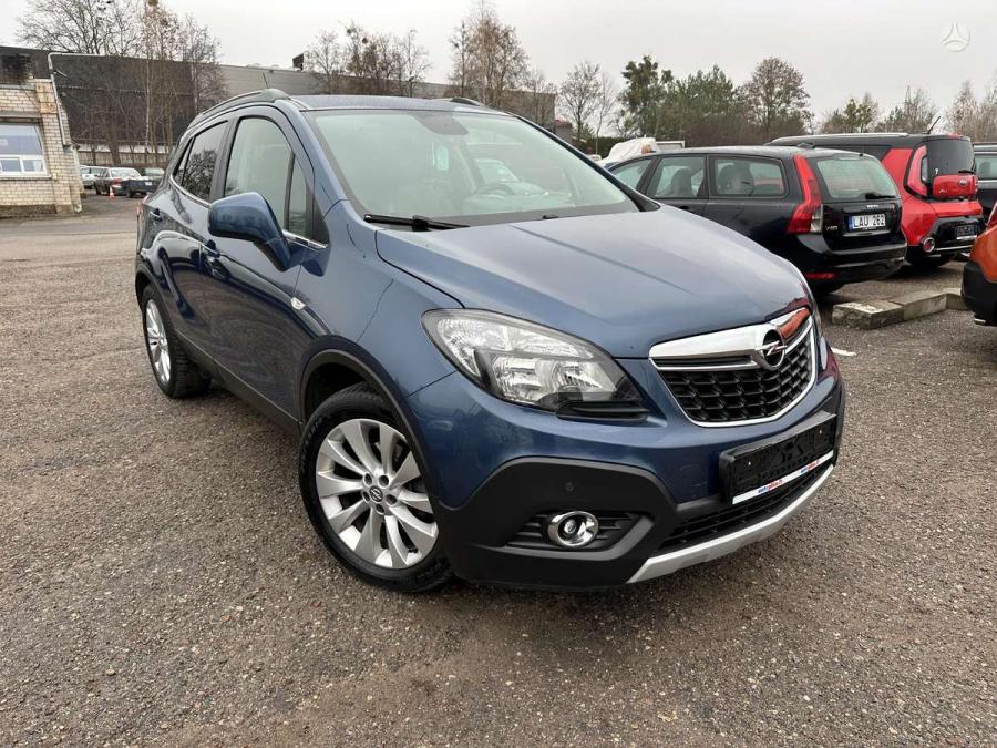 Blue Opel Mokka 2016 in Alytus, with an engine capacity of 1.60 L and mileage of 160 thousand km for 7900 €, photo 1 on AUTOMOTO.COM.LV
