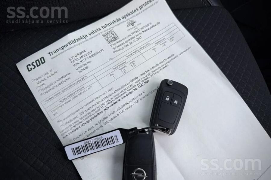 Zils Opel Mokka 2017 Jelgava, ar dzinēja tilpumu 1.60 L un nobraukumu 210 tūkst. km par 9900 €, foto 21 vietnē AUTOMOTO.COM.LV