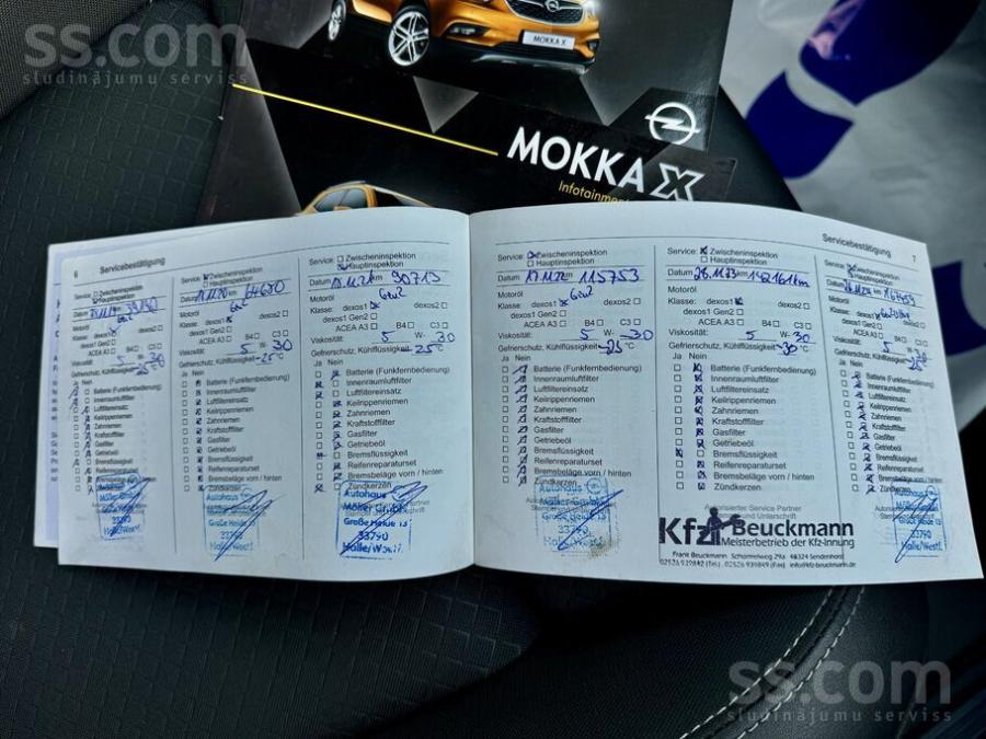 Blue Opel Mokka 2017 in Jelgava, with an engine capacity of 1.40 L and mileage of 0 thousand km for 10300 €, photo 25 on AUTOMOTO.COM.LV