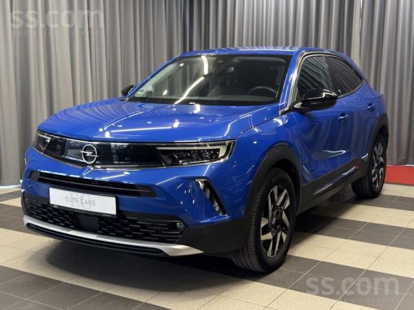 Blue Opel Mokka 2022 in Riga, with an engine capacity of 1.60 L and mileage of 39 thousand km for 18990 €, photo 1 on AUTOMOTO.COM.LV