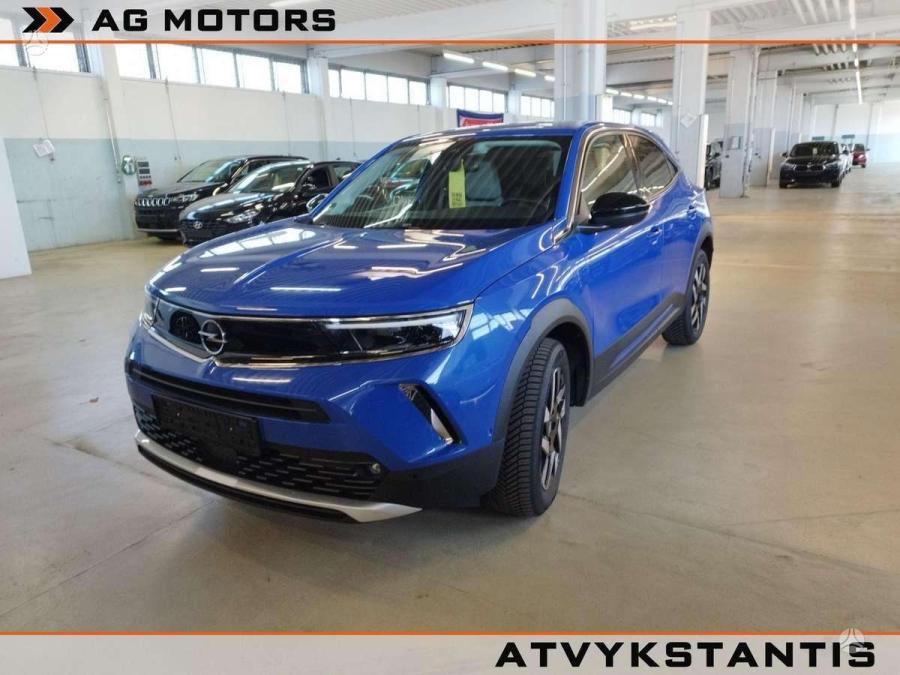 Blue Opel Mokka 2023 in Vilnius, with an engine capacity of 1.20 L and mileage of 102 thousand km for 15000 €, photo 1 on AUTOMOTO.COM.LV
