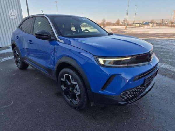 Blue Opel Mokka 2024 in Kaunas, with an engine capacity of 1.20 L and mileage of 34 thousand km for 11850 €, photo 1 on AUTOMOTO.COM.LV