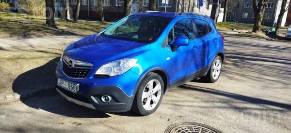 Blue Opel Mokka 2014 in Riga, with an engine capacity of 1.40 L and mileage of 94 thousand km for 7000 €, photo 5 on AUTOMOTO.COM.LV