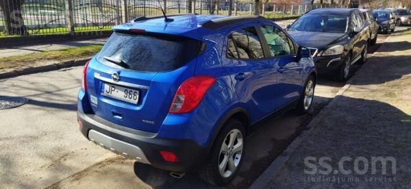 Blue Opel Mokka 2014 in Riga, with an engine capacity of 1.40 L and mileage of 94 thousand km for 7000 €, photo 7 on AUTOMOTO.COM.LV