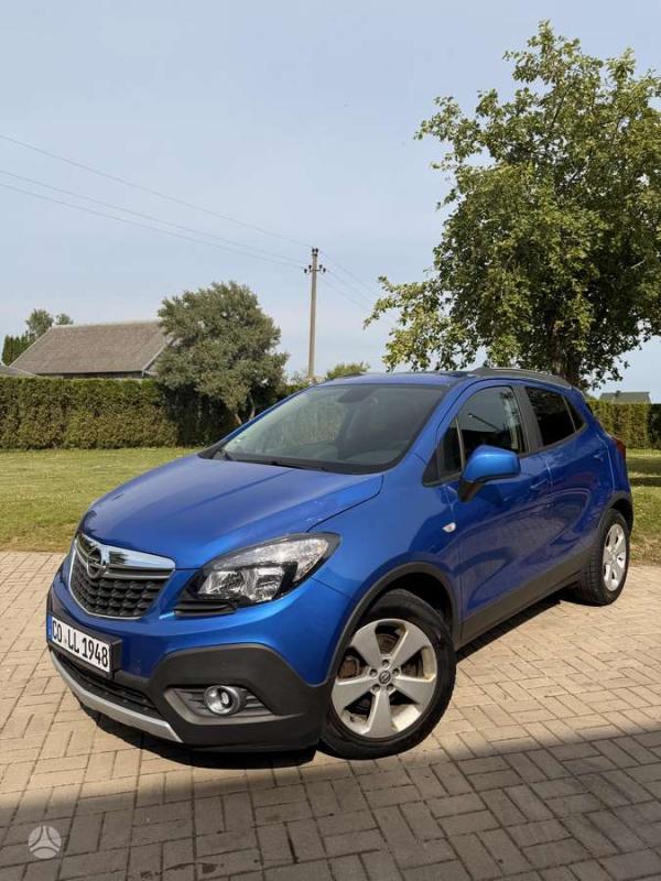 Blue Opel Mokka 2016 in Rokiskis, with an engine capacity of 1.60 L and mileage of 161 thousand km for 5600 €, photo 4 on AUTOMOTO.COM.LV