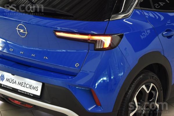 Blue Opel Mokka 2022 in Riga, with an engine capacity of 0.00 L and mileage of 24 thousand km for 21990 €, photo 9 on AUTOMOTO.COM.LV