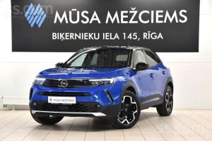 Синий Опель Mokka 2023 в Рига, объемом двигателя 1.20 л и пробегом 7 тыс. км за 23490 €, фото  на AUTOMOTO.COM.LV
