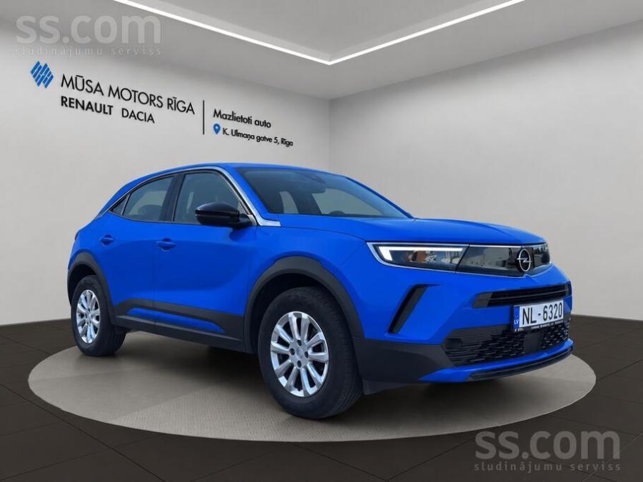 Zils Opel Mokka 2023 Rīga, ar dzinēja tilpumu 1.20 L un nobraukumu 67 tūkst. km par 15690 €, foto 1 vietnē AUTOMOTO.COM.LV