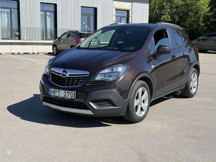 Brown Opel Mokka 2015 in Jonava, with an engine capacity of 1.60 L and mileage of 171 thousand km for 7950 €, photo 1 on AUTOMOTO.COM.LV