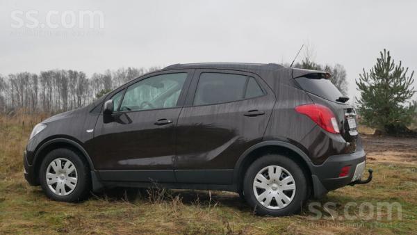 Brown Opel Mokka 2016 in Riga, with an engine capacity of 1.60 L and mileage of 225 thousand km for 7300 €, photo 3 on AUTOMOTO.COM.LV