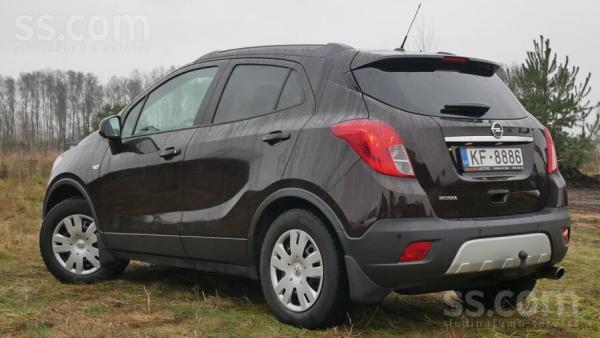 Brown Opel Mokka 2016 in Riga, with an engine capacity of 1.60 L and mileage of 225 thousand km for 7300 €, photo 4 on AUTOMOTO.COM.LV