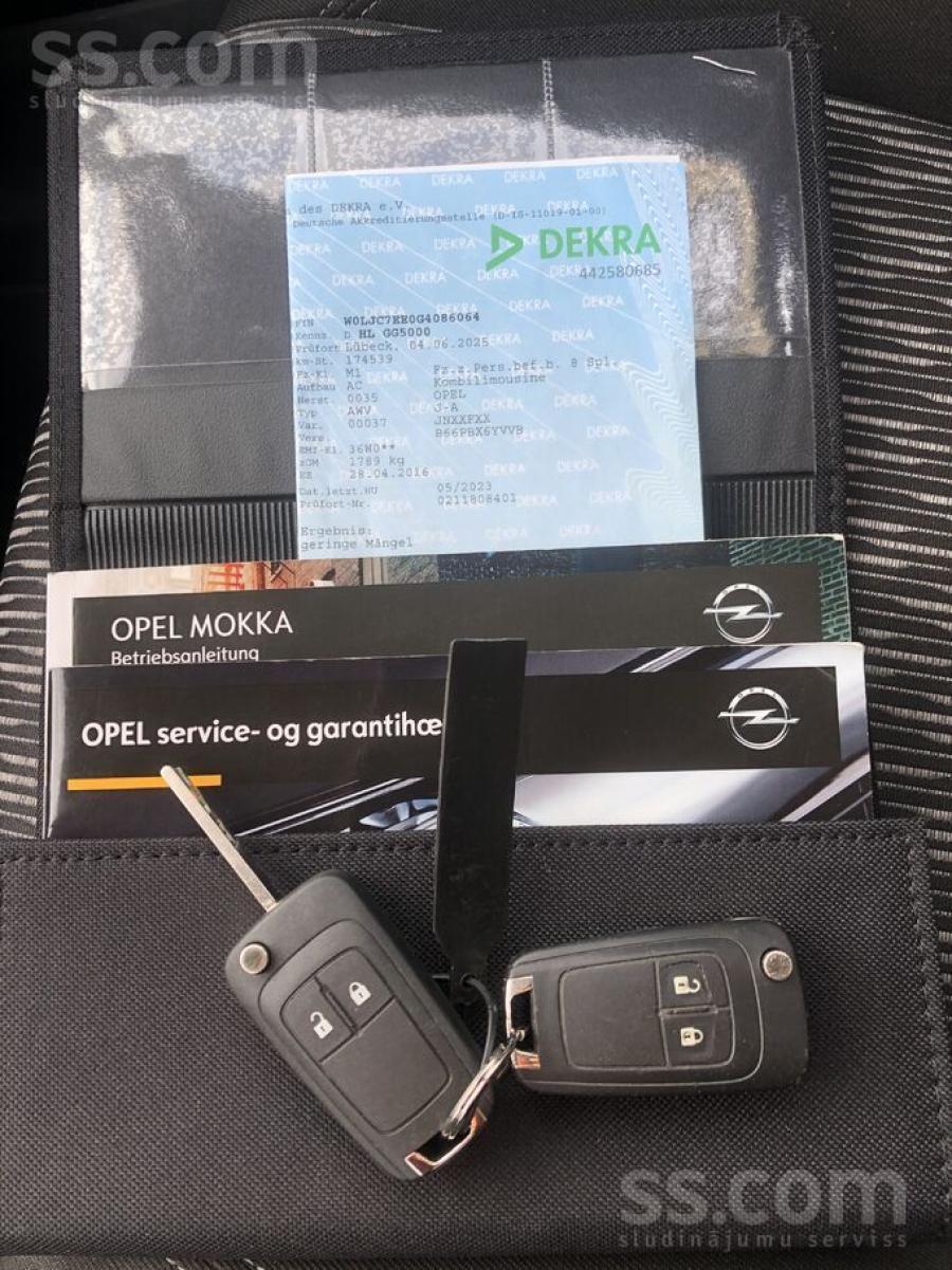 Opel Mokka 2016 in Valmiera, with an engine capacity of 1.60 L and mileage of 177 thousand km for 7770 €, photo 10 on AUTOMOTO.COM.LV
