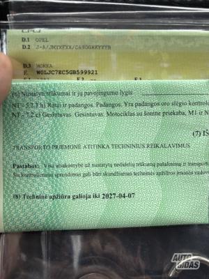 Opel Mokka 2016 in Klaipeda, with an engine capacity of 1.60 L and mileage of 95 thousand km for 9999 €, photo 20 on AUTOMOTO.COM.LV