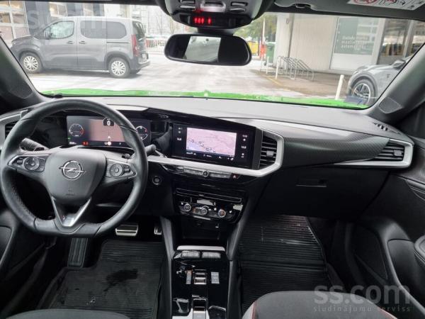 Green Opel Mokka 2023 in Riga, with an engine capacity of 1.20 L and mileage of 38 thousand km for 20900 €, photo 5 on AUTOMOTO.COM.LV