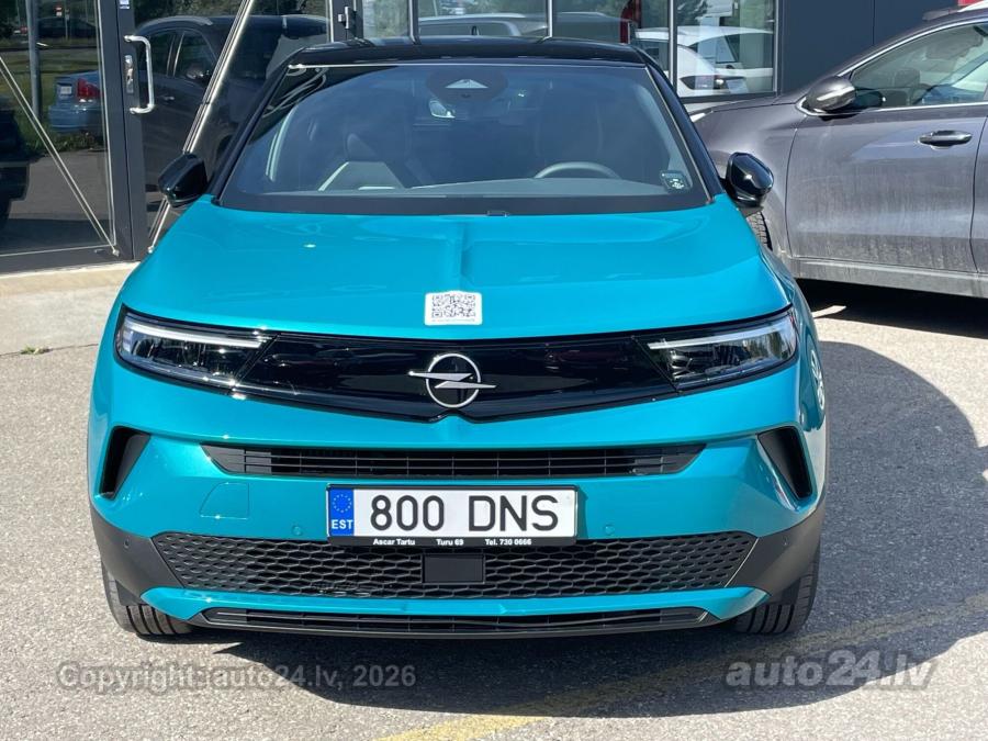 Green Opel Mokka 2025 in Tartu, with an engine capacity of 1.20 L and mileage of 8 thousand km for 24490 €, photo 3 on AUTOMOTO.COM.LV