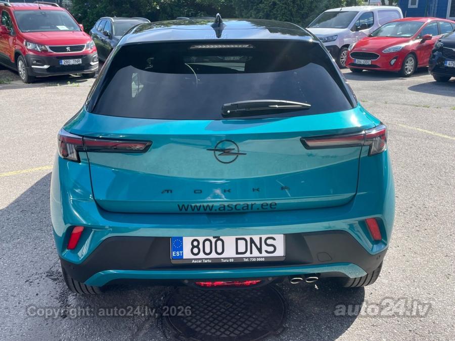 Green Opel Mokka 2025 in Tartu, with an engine capacity of 1.20 L and mileage of 8 thousand km for 24490 €, photo 7 on AUTOMOTO.COM.LV