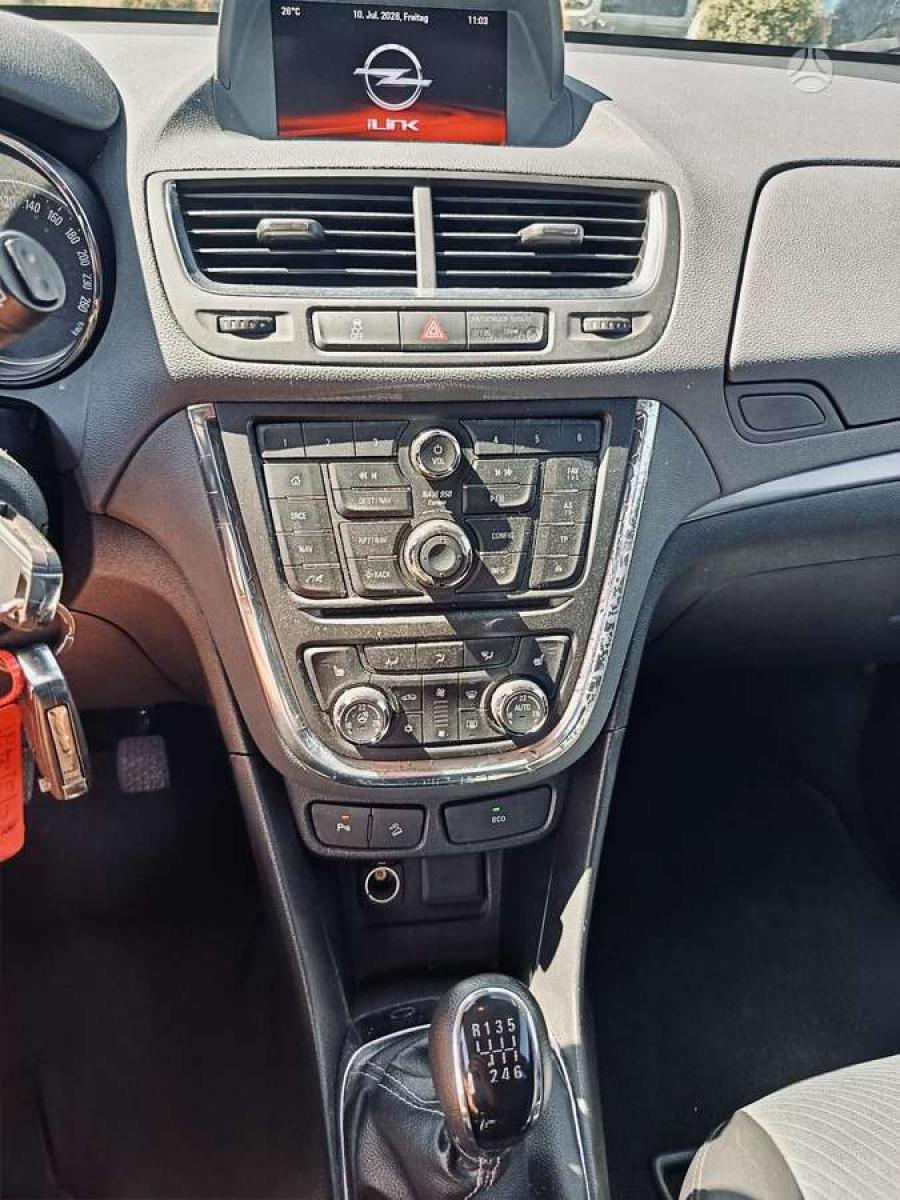 Pelēks Opel Mokka 2013 Utena, ar dzinēja tilpumu 1.36 L un nobraukumu 141 tūkst. km par 6950 €, foto 5 vietnē AUTOMOTO.COM.LV