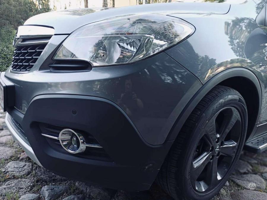 Grey Opel Mokka 2014 in Utena, with an engine capacity of 1.69 L and mileage of 117 thousand km for 11450 €, photo 14 on AUTOMOTO.COM.LV