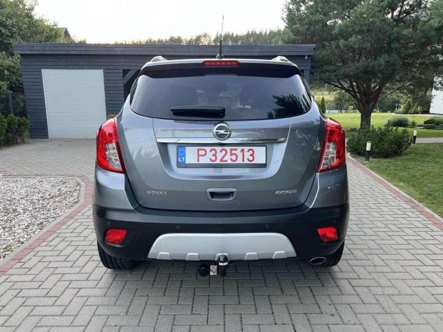 Grey Opel Mokka 2014 in Druskininkai, with an engine capacity of 1.69 L and mileage of 153 thousand km for 7290 €, photo 9 on AUTOMOTO.COM.LV