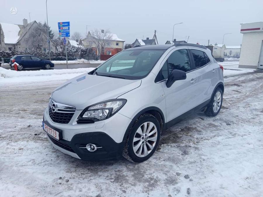 Pelēks Opel Mokka 2015 Marijampole, ar dzinēja tilpumu 1.60 L un nobraukumu 200 tūkst. km par 6500 €, foto 1 vietnē AUTOMOTO.COM.LV